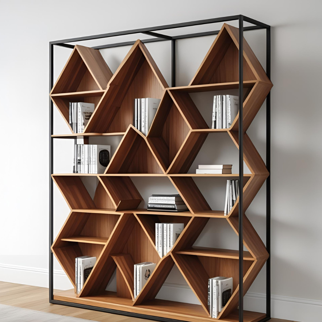 Geometric bookshelf – My Store